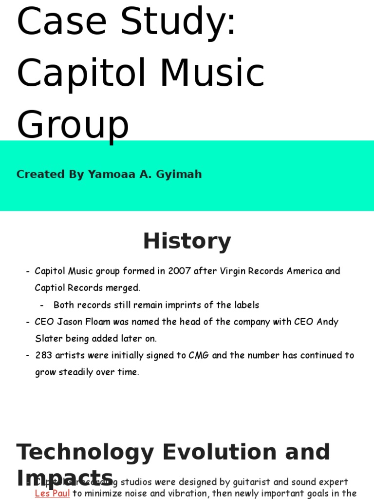 Case Study - Capitol Music Group | PDF | Music Industry | Recorded Music