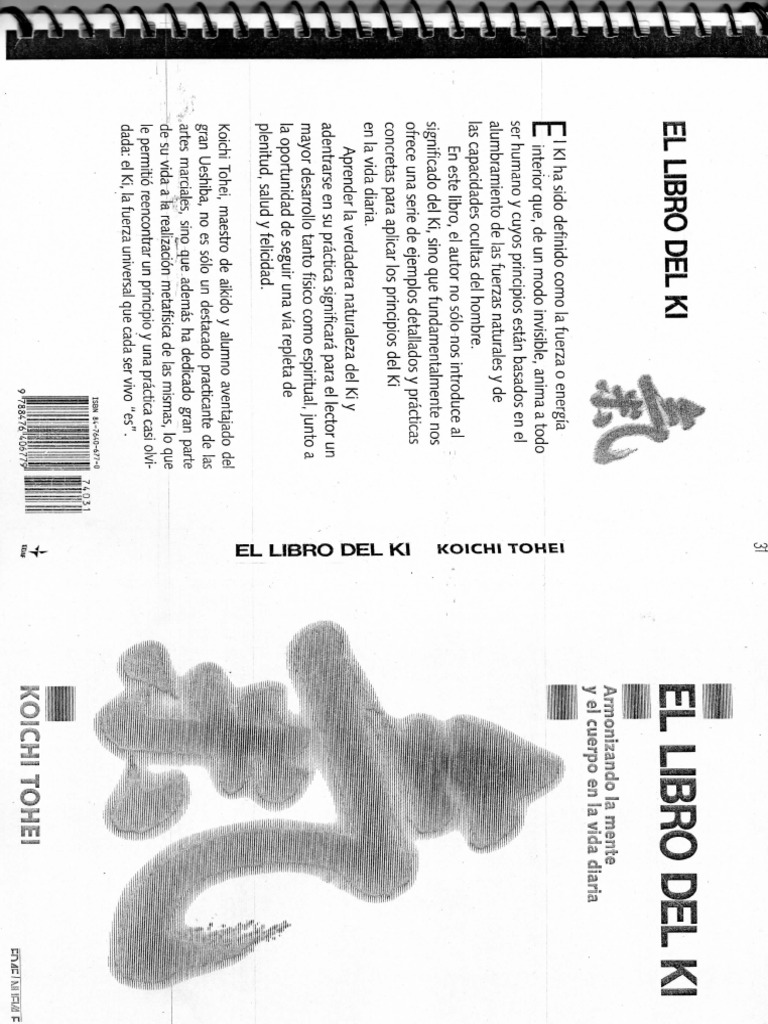 El Libro Del Ki / The Book of Ki by Koichi Tohei in Spanish | PDF