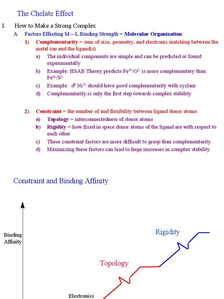The Chelate Effect: I. How To Make A Strong Complex | PDF ...