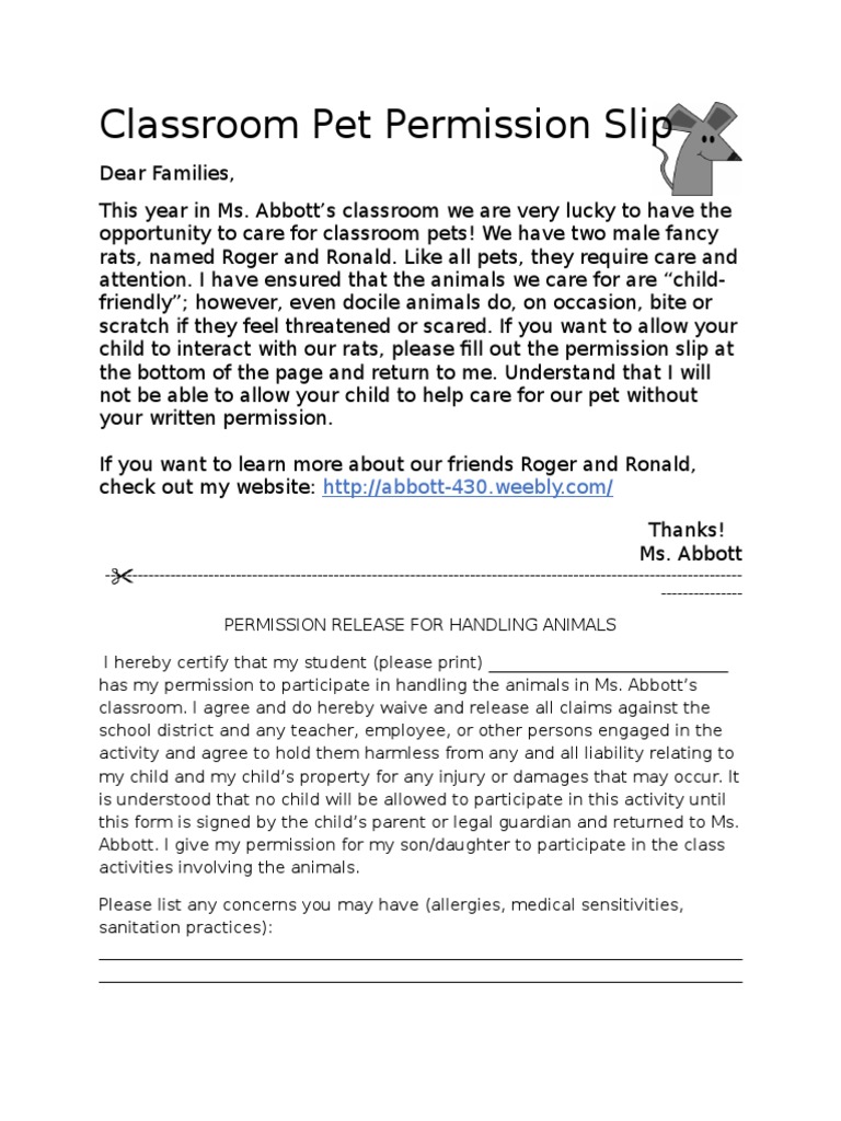 Permission Slip | PDF