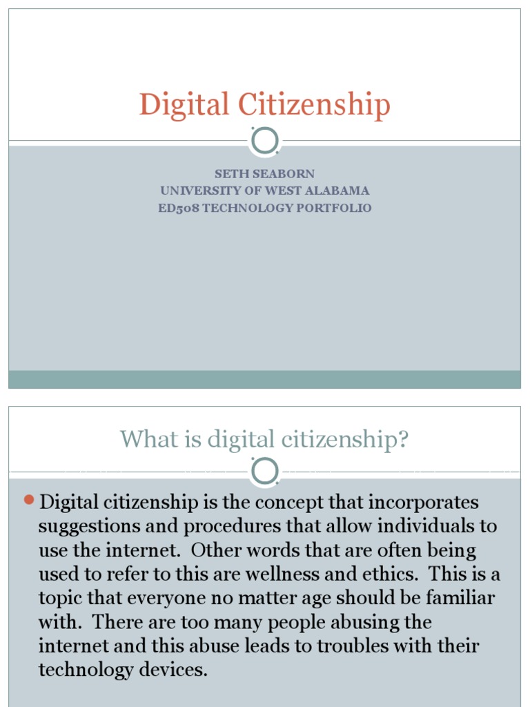 Digital Citizenship | PDF
