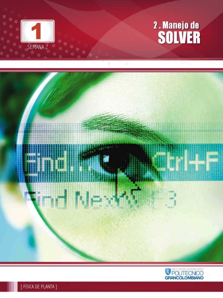 2 Manejo de Solver PDF | PDF | Informática