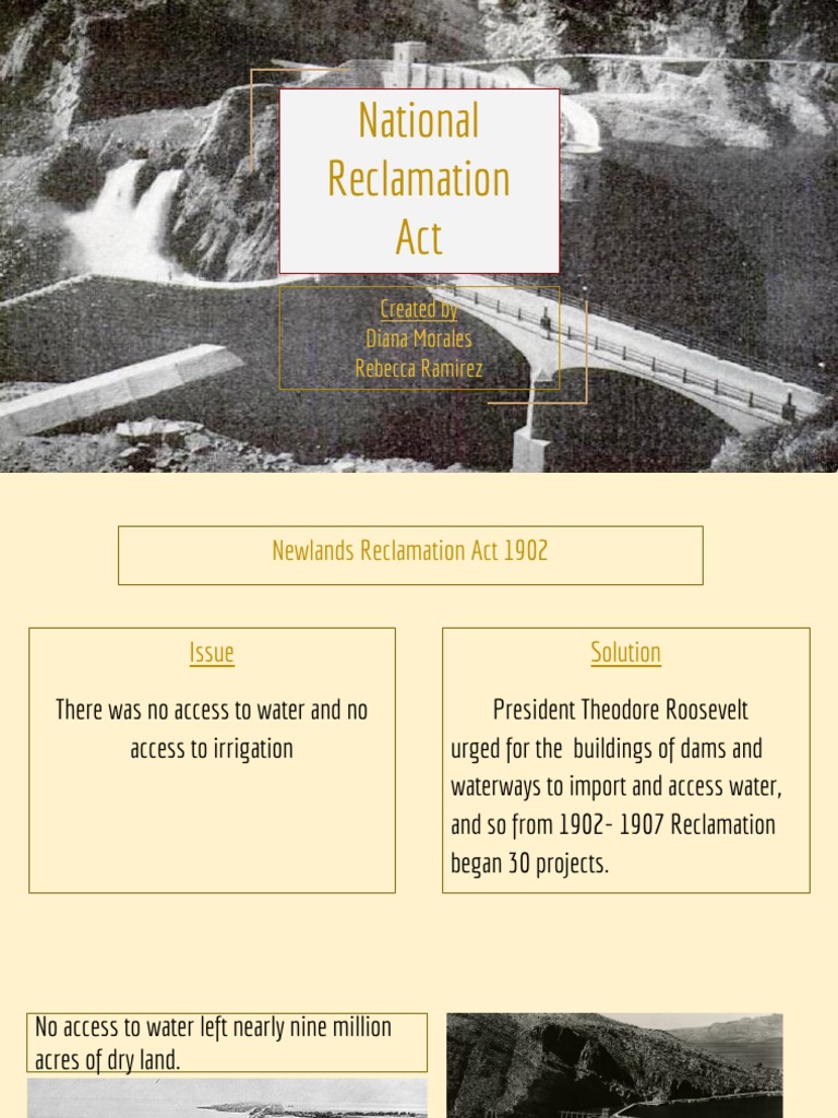National Reclamation Act | PDF