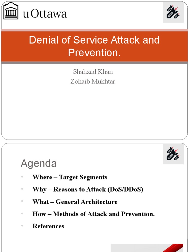 DoS Attacks and Prevention | PDF | Denial Of Service Attack ...