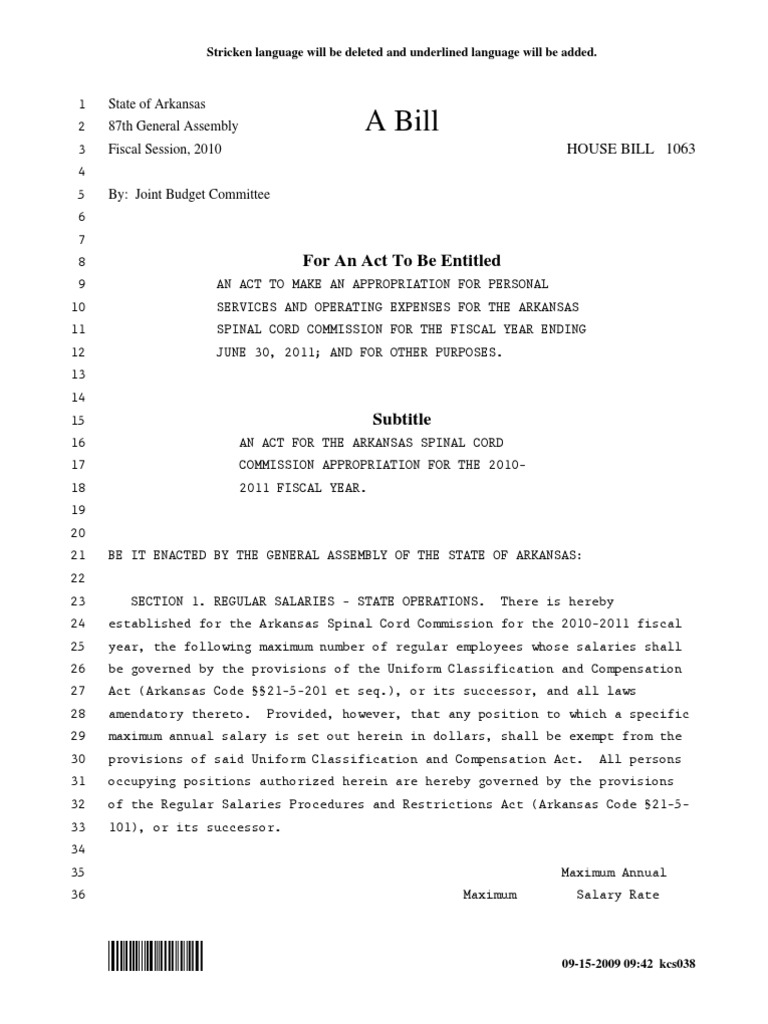 A Bill: For An Act To Be Entitled | PDF | Appropriation (Law ...