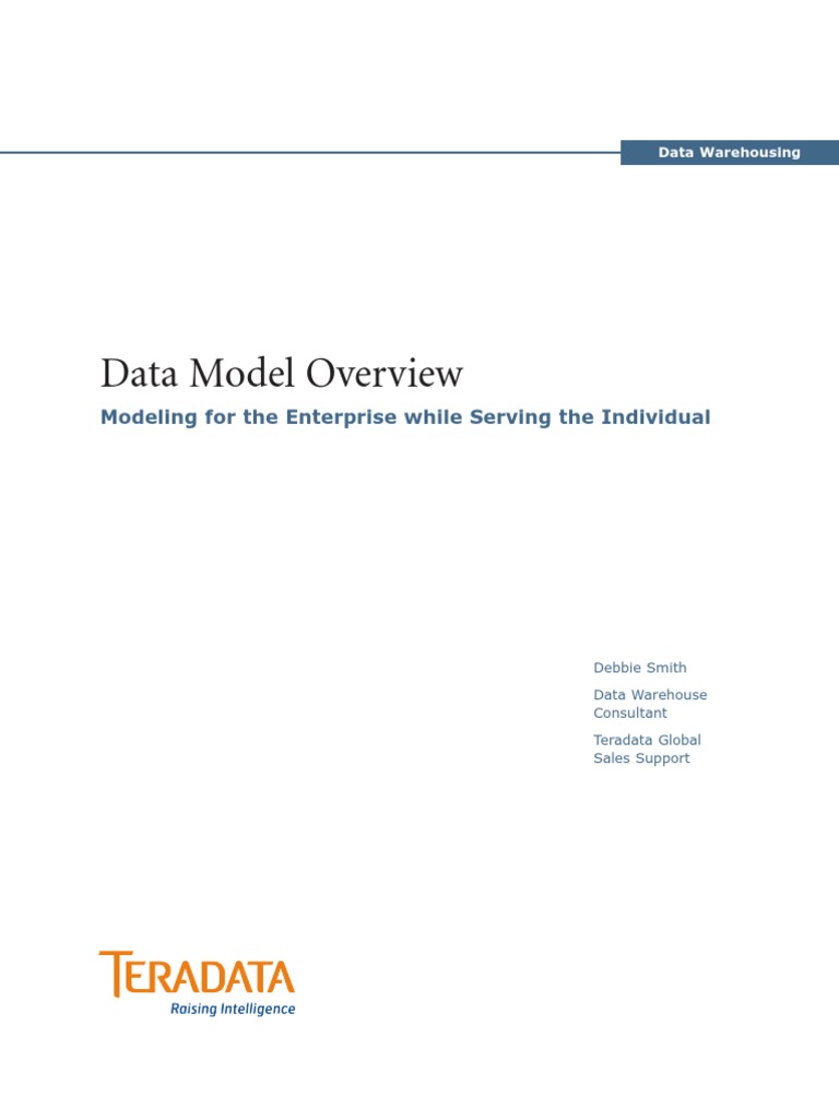Teradata Data Modleing Reference PDF | PDF | Data Warehouse | Databases