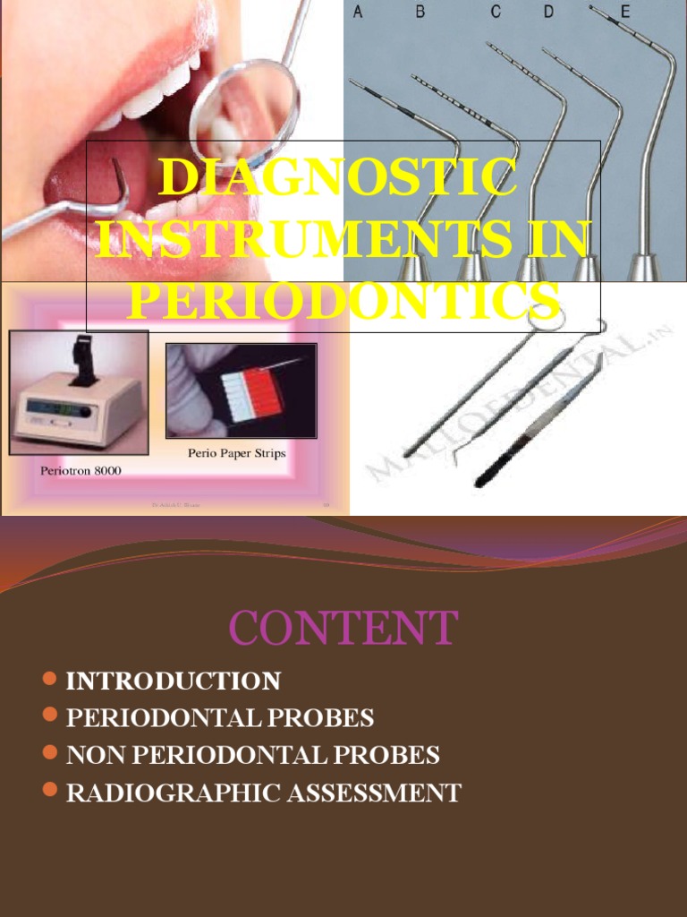 Diagnostic Instruments in Perio | PDF | Medical Diagnosis | Ct Scan
