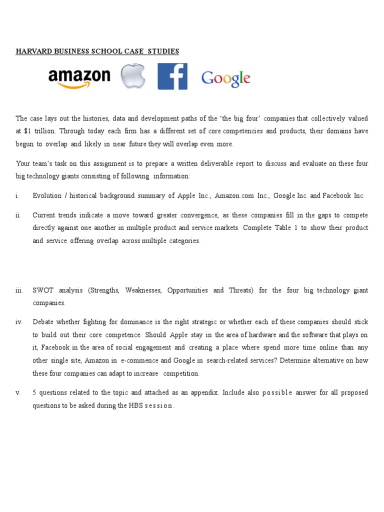 Hbs Assignment-Case Study | PDF | Swot Analysis | Information Technology