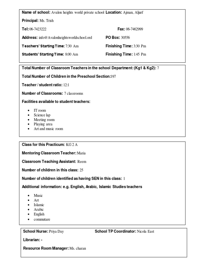 School Profile | PDF