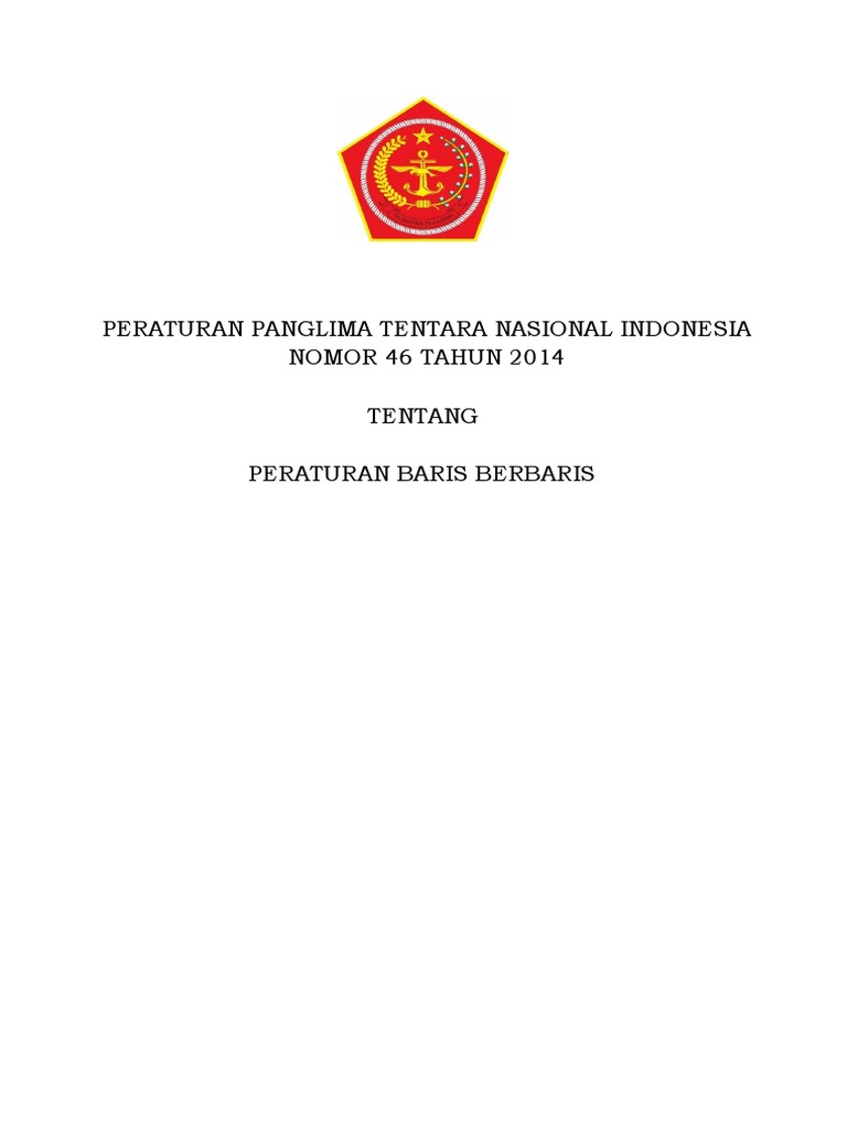 Perpang TNI No. 46 Tahun 2014 | PDF