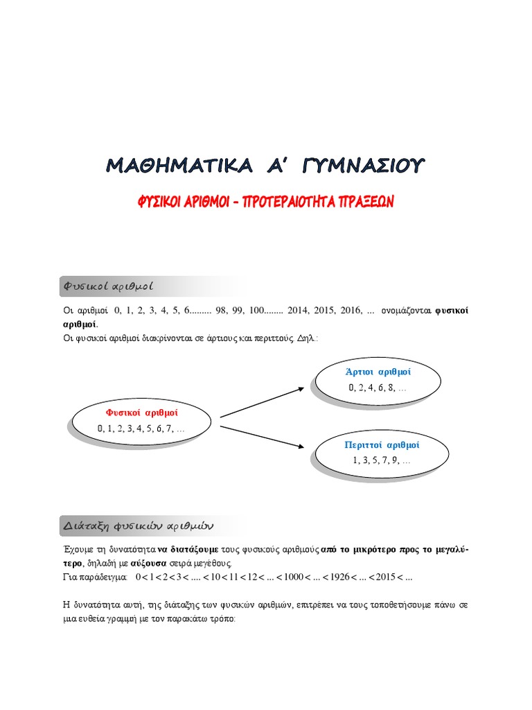 Προτεραιοτητα πράξεων | PDF