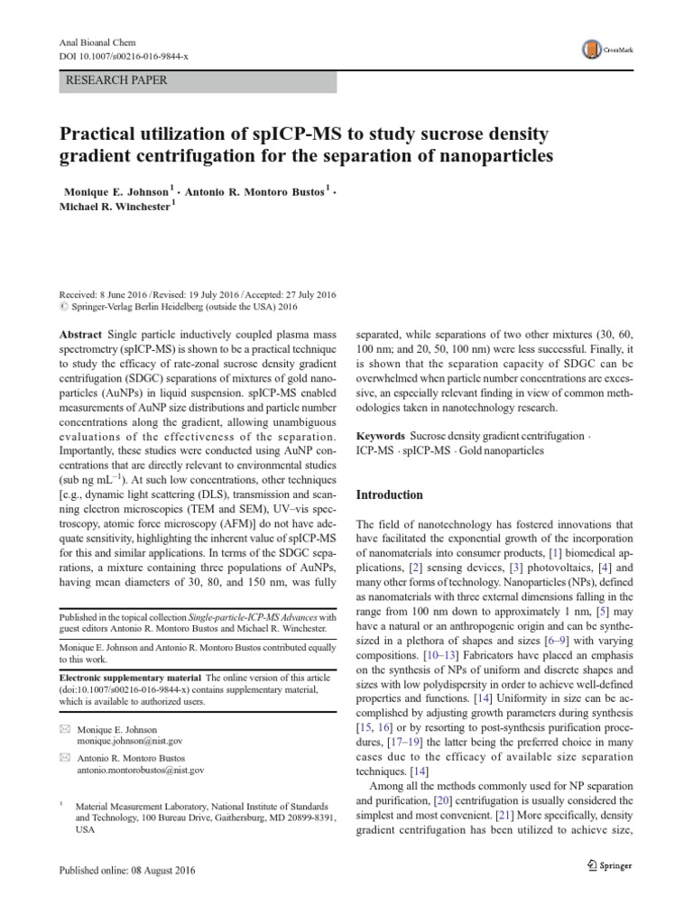 Sentrifuge 1 | PDF | Centrifugation | Nanomaterials