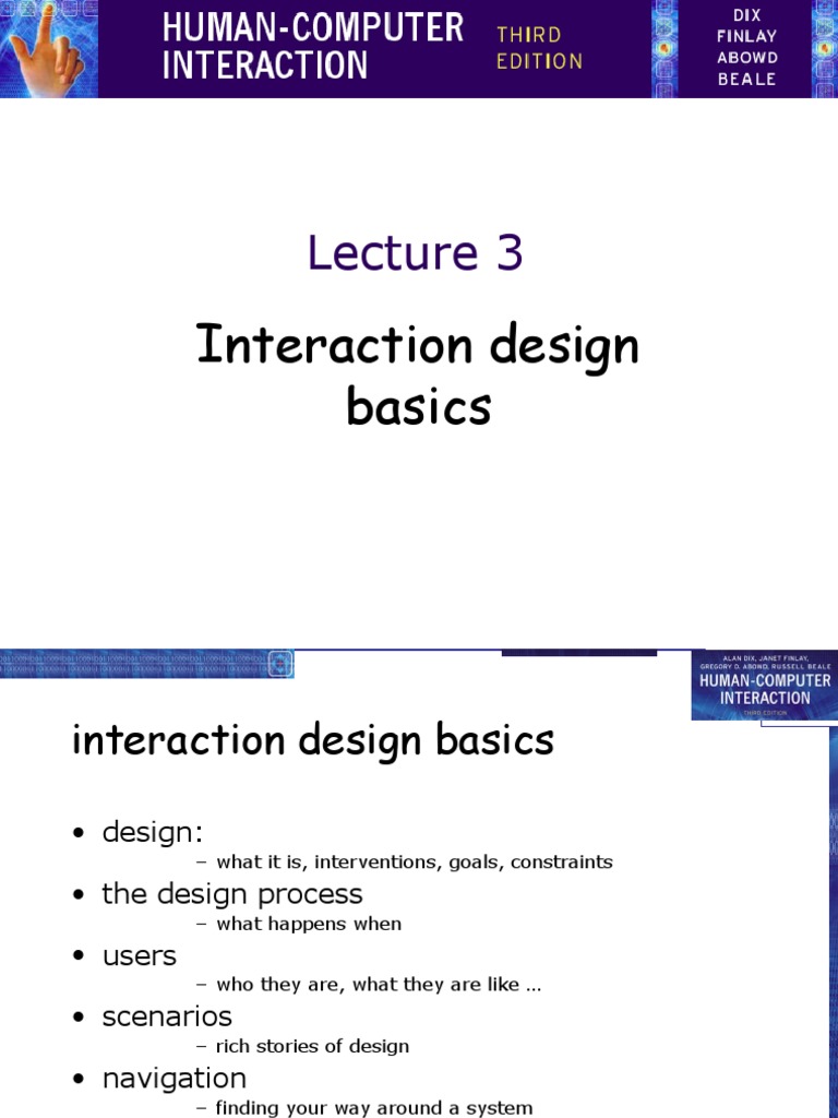 HCI Lecture 3 | PDF | Human–Computer Interaction | Computing HCI Lecture 3 | PDF | Human–Computer Interaction | Computing
