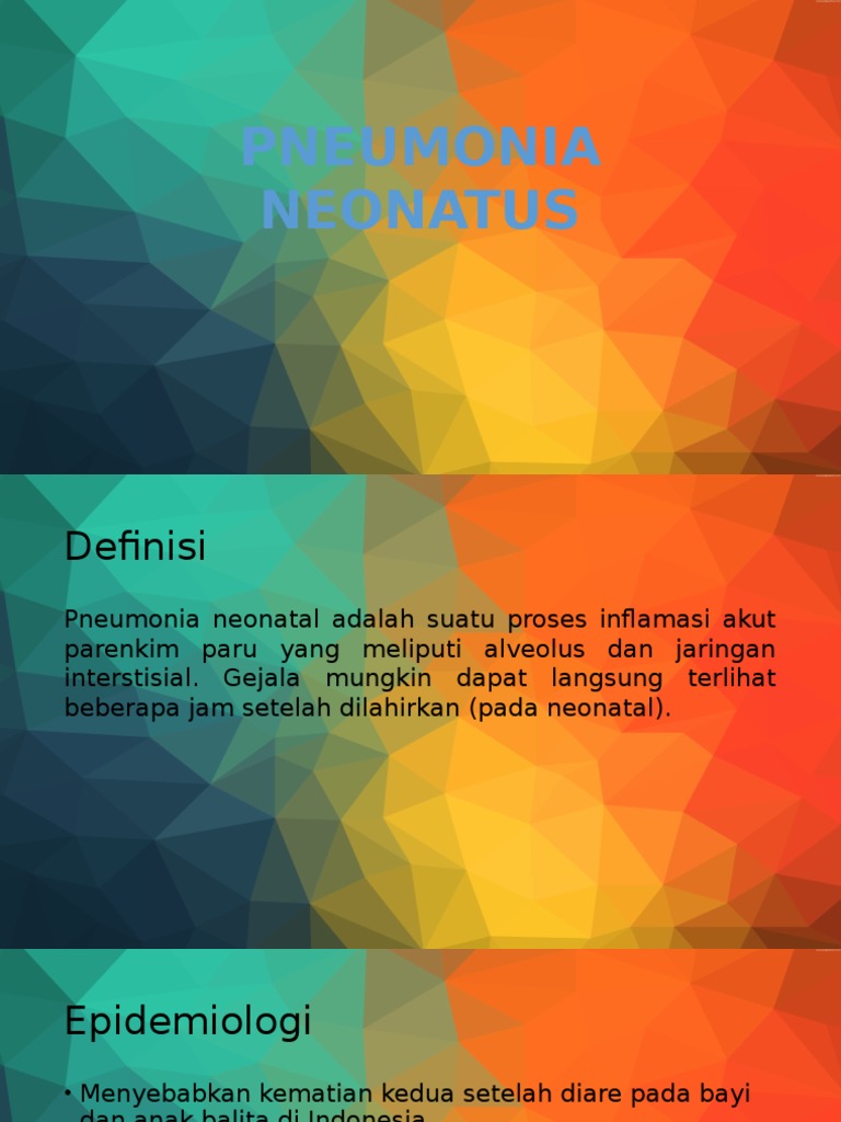 Pneumonia Neonatal | PDF