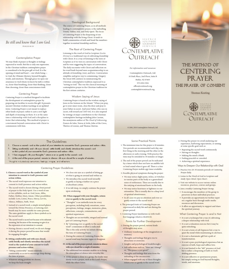 Christian Prayer - Centering Prayer | Download Free PDF | Prayer ...