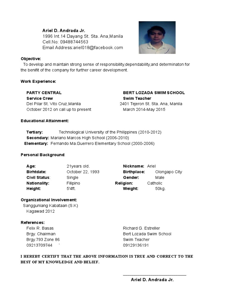 Ariel Resume | PDF