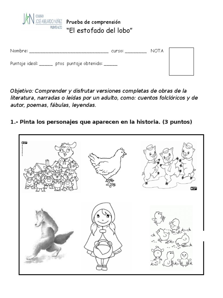 Prueba Estofado de Lobo | PDF | Ficción general