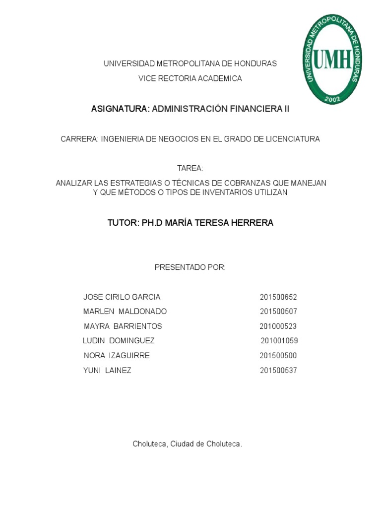 Tarea de Cobranza | PDF | Pagos | Bancos Tarea de Cobranza | PDF | Pagos | Bancos