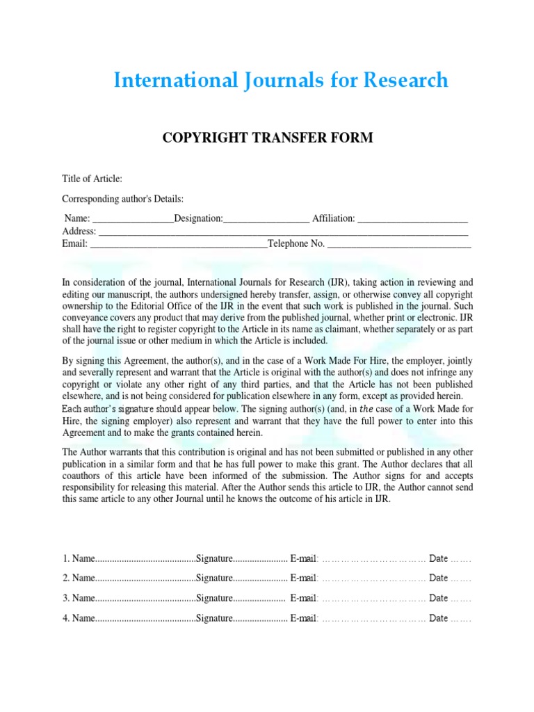 International Journals For Research | PDF | Copyright | Public Sphere