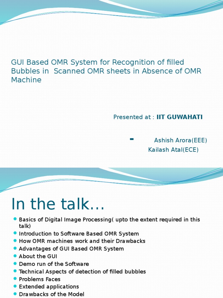 OMR | PDF | Image Scanner | Computer Engineering