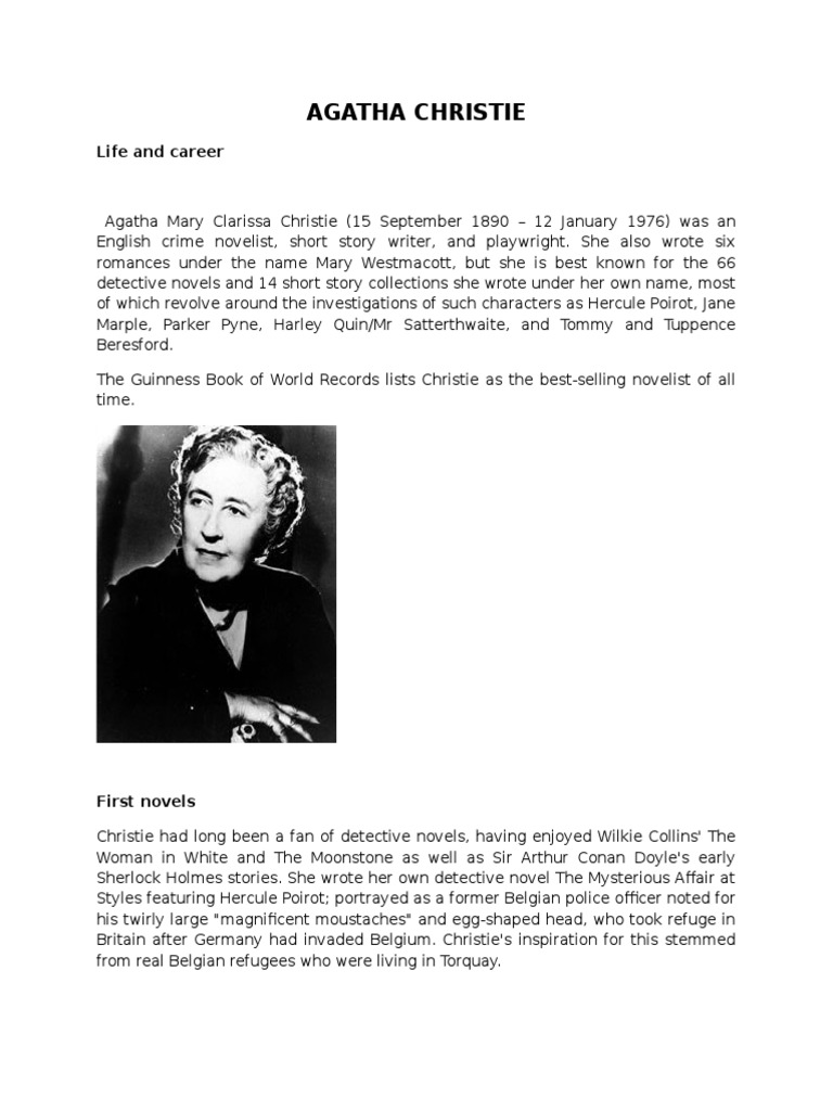 Agatha Christie Final | PDF | Agatha Christie | Hercule Poirot