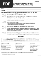 4.SENARAI SEMAK DOKUMEN BAGI TUJUAN PENGESAHAN PELANTIKAN (e-PROPER) | PDF