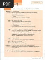 Level B: Unit 1 Vocabulary Answers | PDF