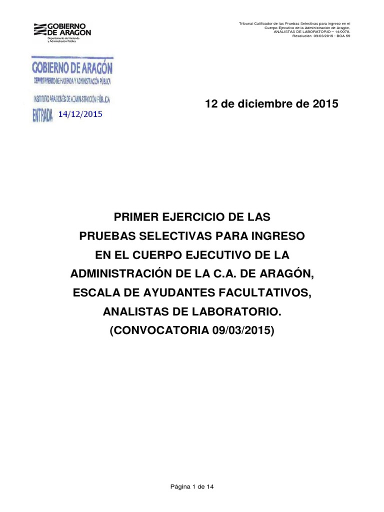 Cuestionario Primer Ejerc Analistas Laboratorio | PDF | Redox | Espectroscopía de absorción atómica