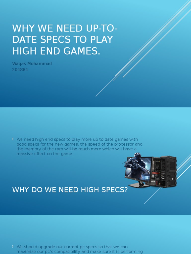 Importance of Upgrading PC Specs for Gaming | PDF | Computers