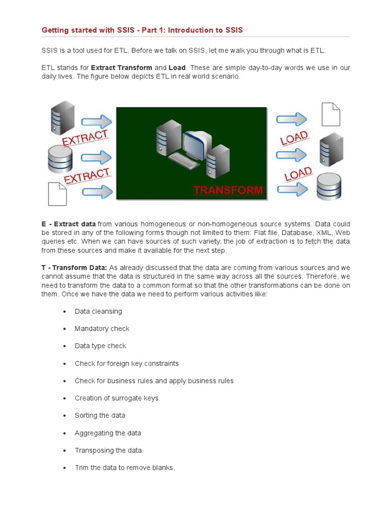 Getting Started With SSIS | PDF | Microsoft Sql Server | Business ...