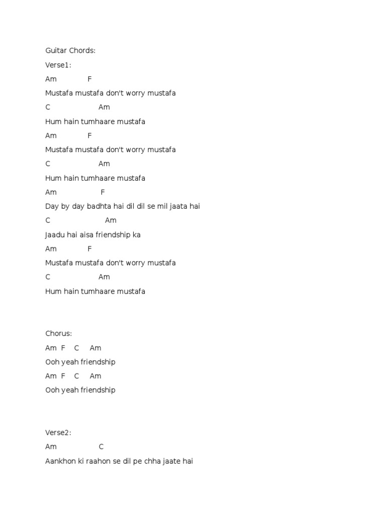 Guitar Chords Pdf Language Arts Discipline Art