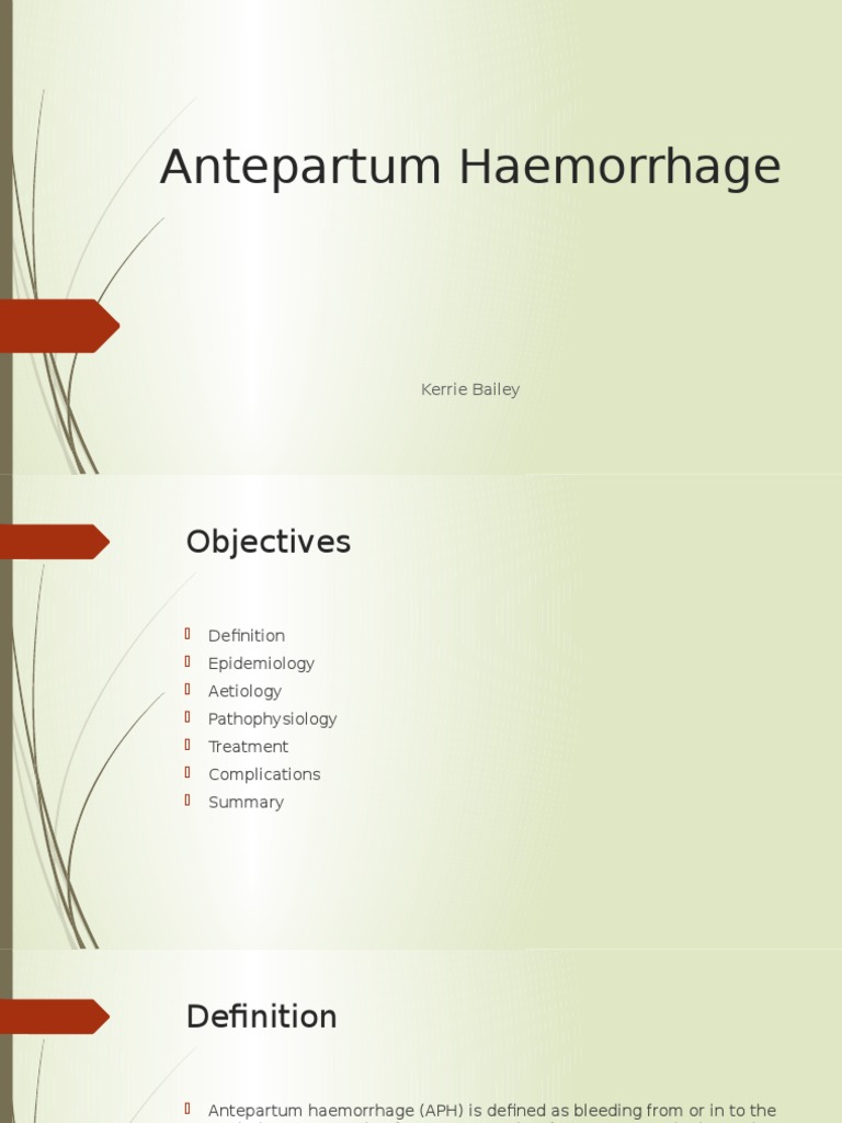 Antepartum Haemorrhage | Placenta | Childbirth