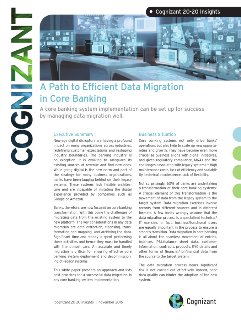 A Path To Efficient Data Migration in Core Banking | PDF | Banks ...