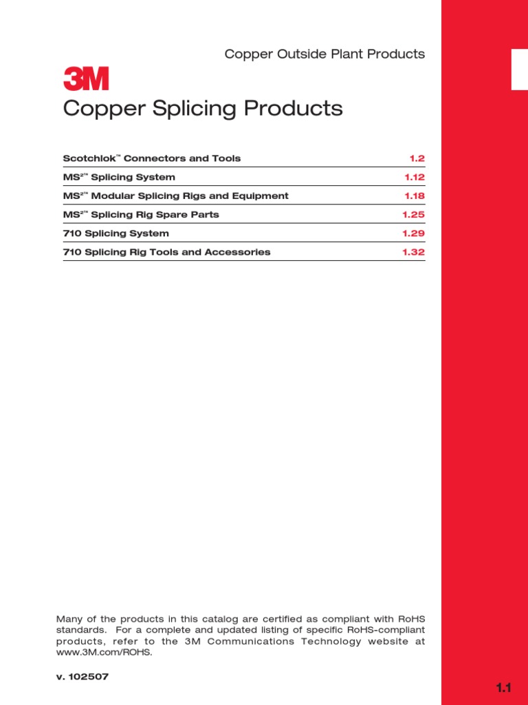 3M Copper Splicing Products | PDF | Electrical Connector | Wire