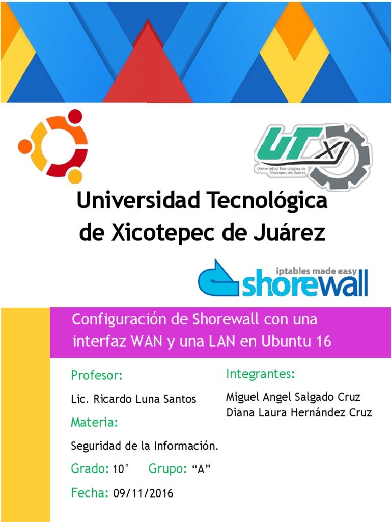 Manual de Como Crear Interfaces WAN y LAN Ubuntu 16 | PDF | Cortafuegos ...