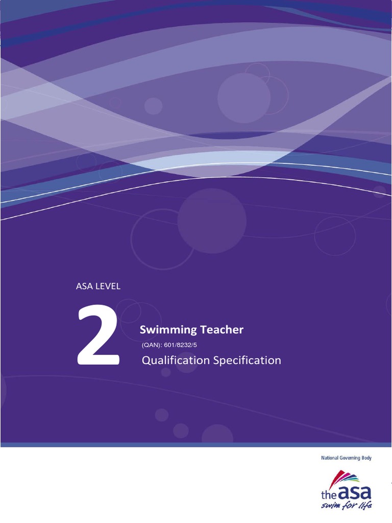 Asa Level 2 Swimming Teacher Human Swimming Educational Assessment