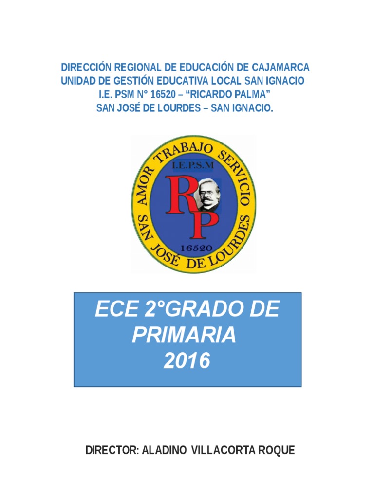 Informe Evaluaciones 2° Grado Primaria | PDF | Porcentaje | Escritura