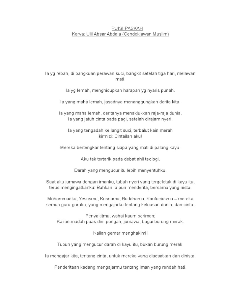 Puisi Paskah | PDF