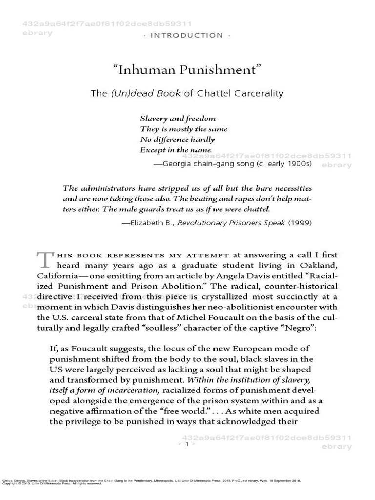 Slaves of The State Black Incarceration From The Chain Gang To The ...