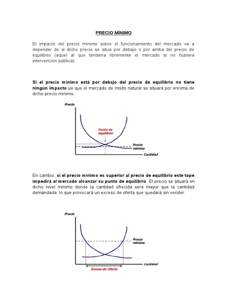 Precio Mínimo | PDF | Precios | Mercado (economía)