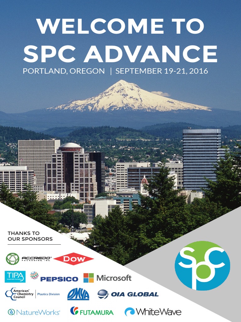 SPC Advance: Portland, Oregon - September 19-21, 2016 | PDF