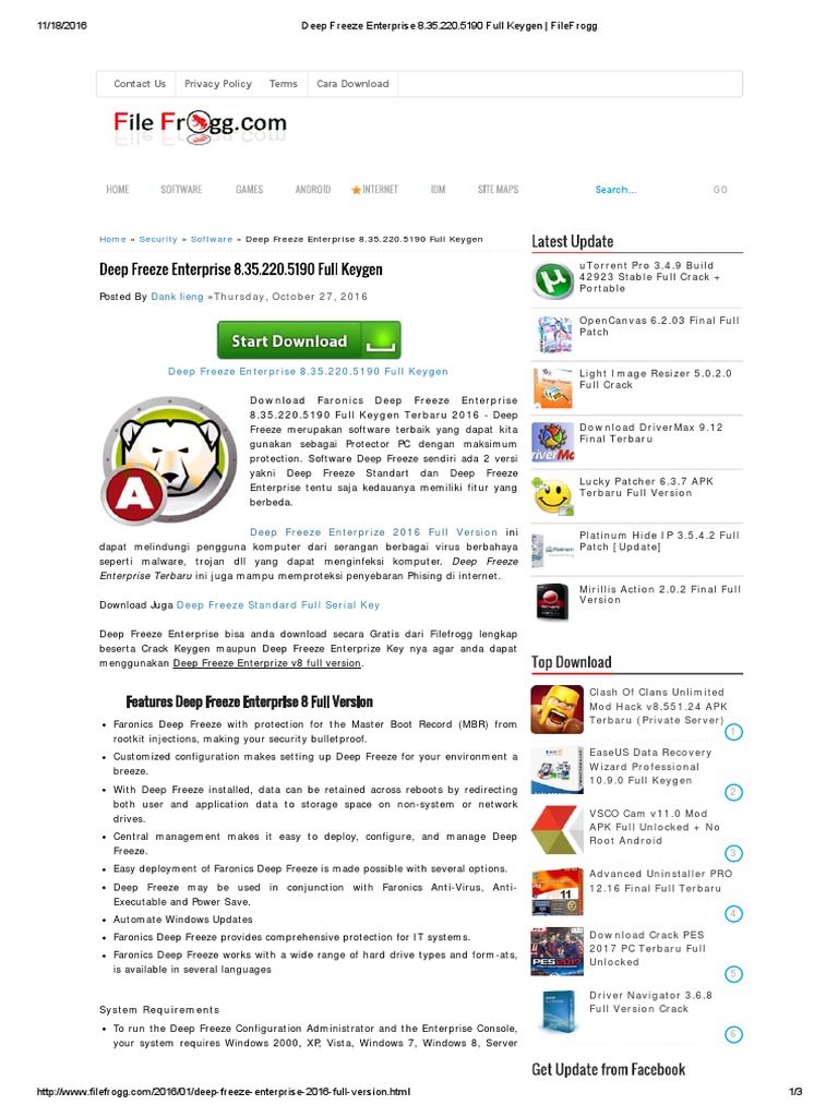 Deep Freeze | PDF | Windows 2000 | Microsoft Windows