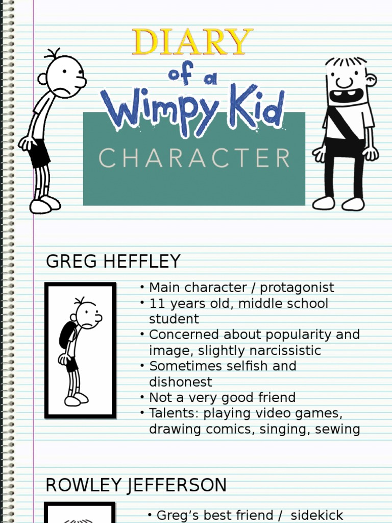 Characters (Wimpy Kid) | PDF