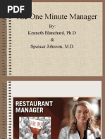 One Minute Manager: Key Management Secrets | PDF | Goal | Behavior