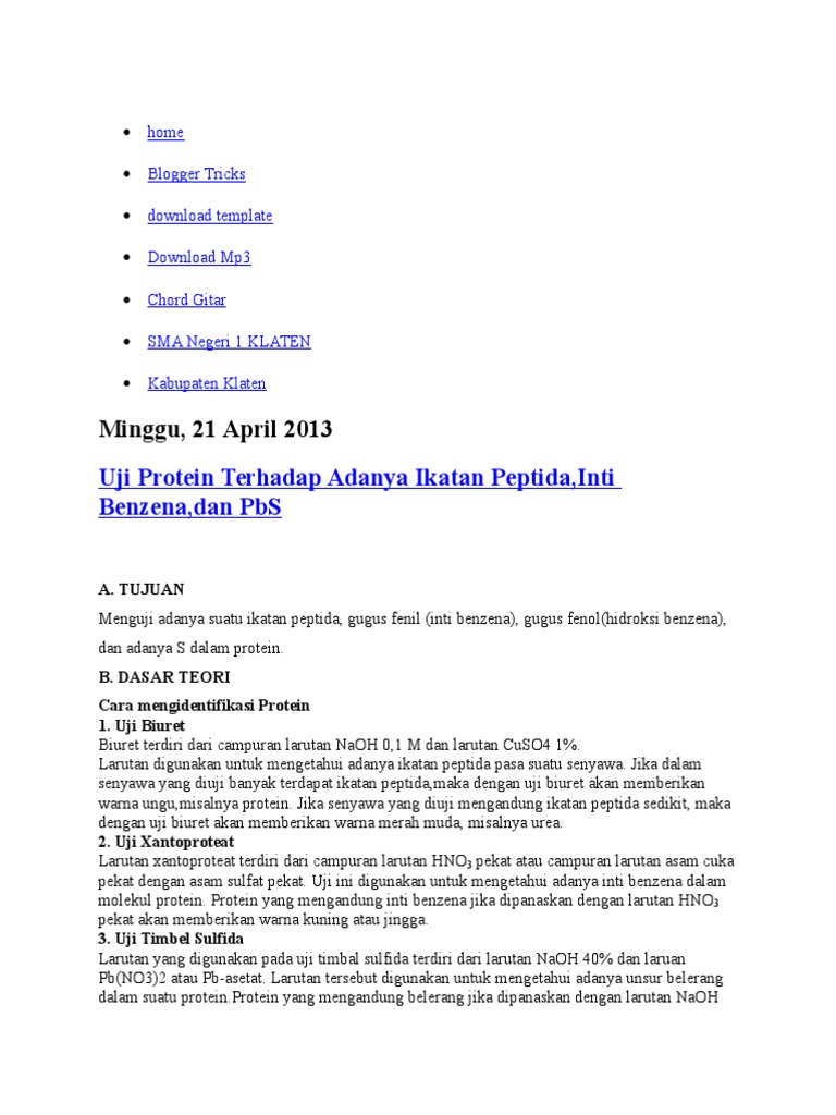Uji Timbal | PDF