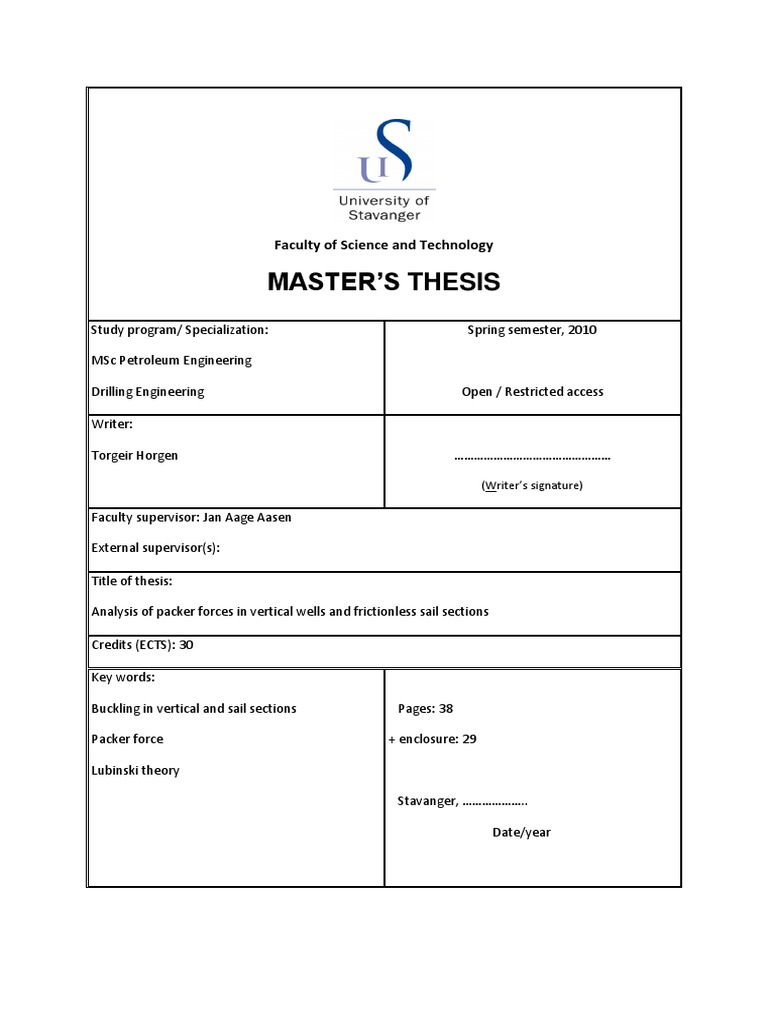 Packer Force | PDF | Buckling | Pressure