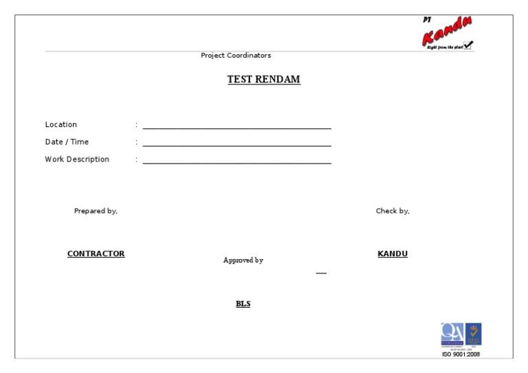 Test Rendam: Project Coordinators | PDF