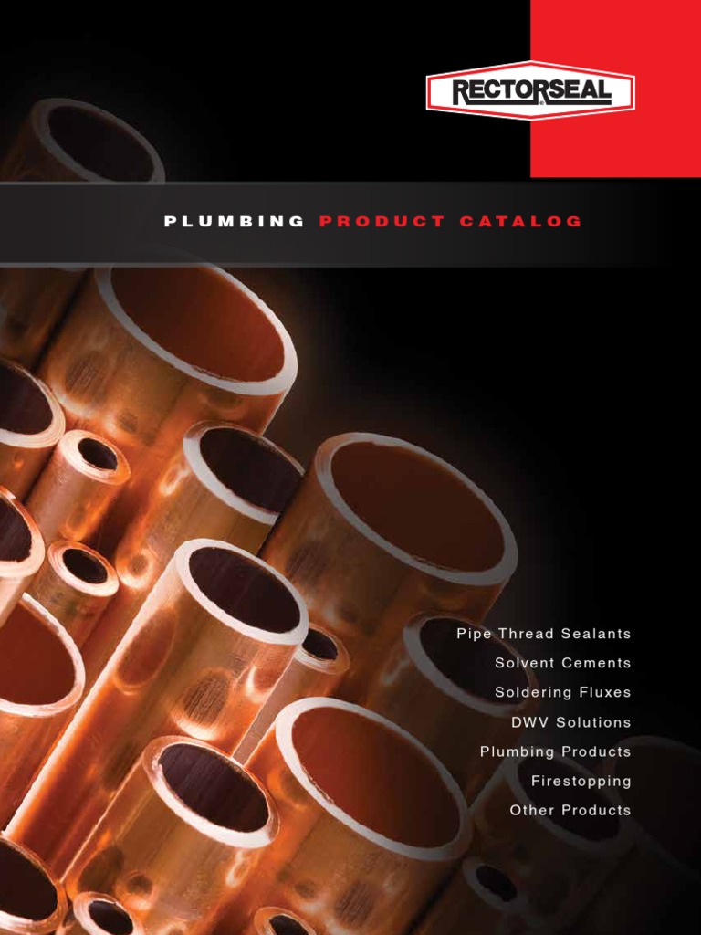 2015 - Rectorseal Plumbing Catalog | PDF | Plumbing | Pipe (Fluid ...