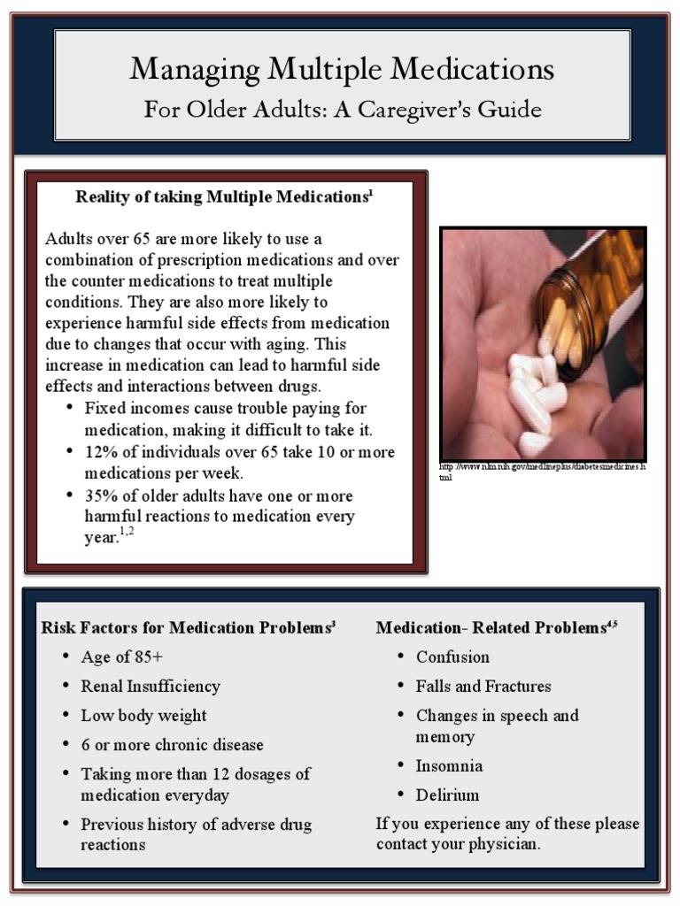 Managing Multiple Medications: For Older Adults: A Caregiver's Guide ...