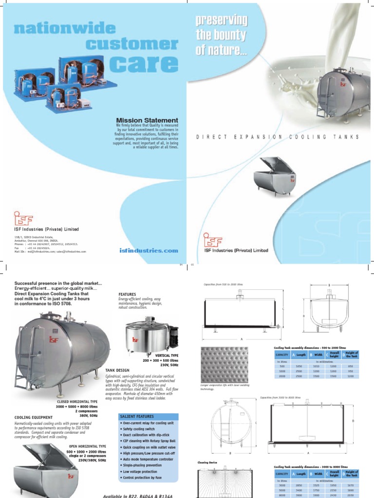 ISF Milk Tank | PDF | Mechanical Engineering | Building Engineering
